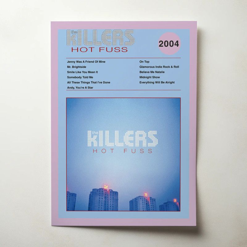 The Killers - Hot Fuss Fine Art Album Poster