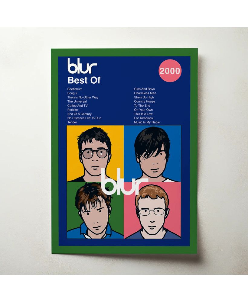 Blur - Best Of Fine Art Album Poster - Music Wall Decor