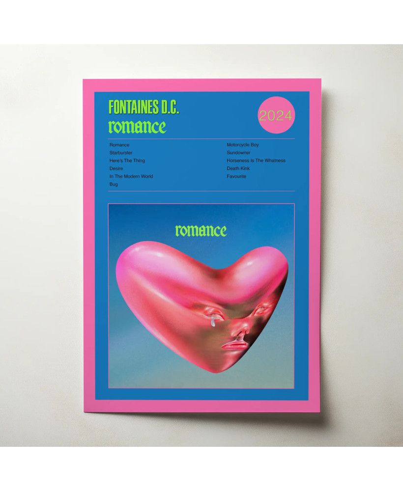 Fontaines D.C. – Romance Fine Art Album Poster